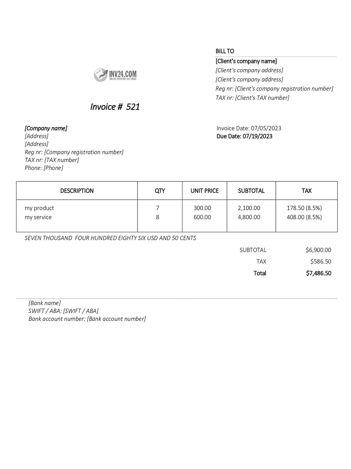Invoice Copy: Hard Copy & Soft Copy