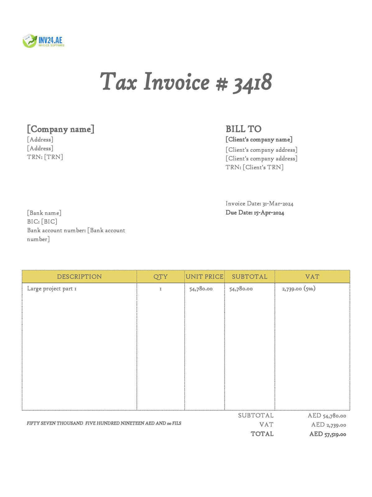 Interim Invoice in UAE: Meaning, Tips & Example