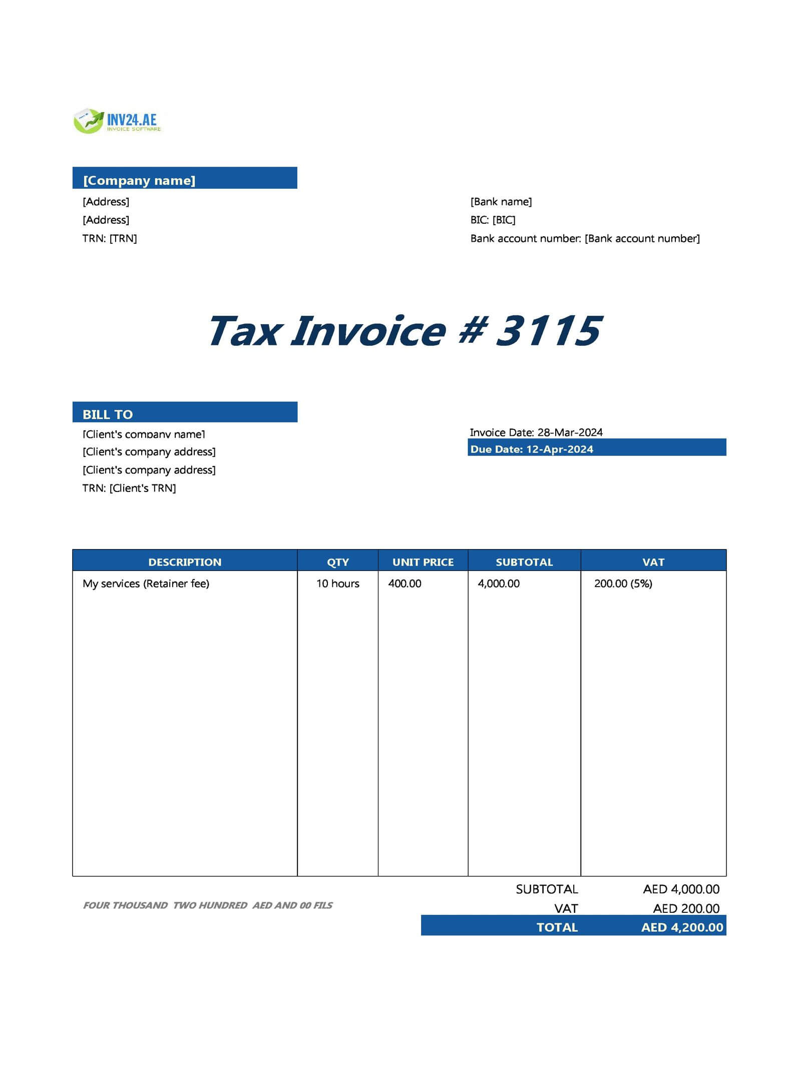 Retainer Invoice in UAE: Meaning, Example, Pros & Cons