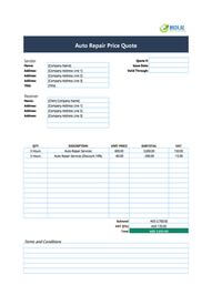 118 Free Price Quote Templates for United Arab Emirates - Word, Excel ...
