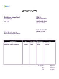 100 Free Invoice Templates for United Arab Emirates - Word, Excel, PDF ...