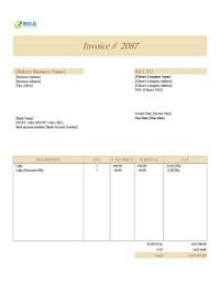 100 Free Invoice Templates for United Arab Emirates - Word, Excel, PDF ...