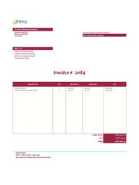 100 Free Invoice Templates for United Arab Emirates - Word, Excel, PDF ...