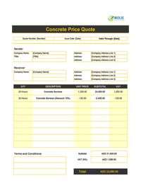 118 Free Price Quote Templates for United Arab Emirates - Word, Excel ...