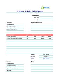 118 Free Price Quote Templates for United Arab Emirates - Word, Excel ...