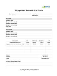 118 Free Price Quote Templates for United Arab Emirates - Word, Excel ...