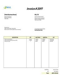 100 Free Invoice Templates for United Arab Emirates - Word, Excel, PDF ...