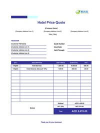 118 Free Price Quote Templates for United Arab Emirates - Word, Excel ...