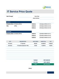 118 Free Price Quote Templates for United Arab Emirates - Word, Excel ...