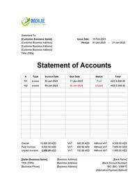 3 Free Statement of Accounts Templates for UAE - Word, Excel, PDF ...