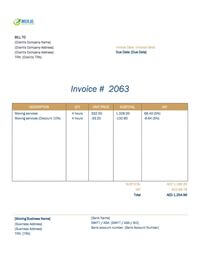 100 Free Invoice Templates for United Arab Emirates - Word, Excel, PDF ...