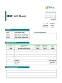 118 Free Price Quote Templates for United Arab Emirates - Word, Excel ...