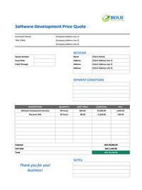 118 Free Price Quote Templates for United Arab Emirates - Word, Excel ...