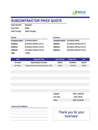 118 Free Price Quote Templates for United Arab Emirates - Word, Excel ...
