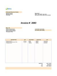 100 Free Invoice Templates for United Arab Emirates - Word, Excel, PDF ...