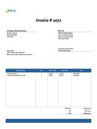 100 Free Invoice Templates for United Arab Emirates - Word, Excel, PDF ...