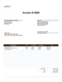 100 Free Invoice Templates for United Arab Emirates - Word, Excel, PDF ...
