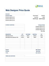 118 Free Price Quote Templates for United Arab Emirates - Word, Excel ...