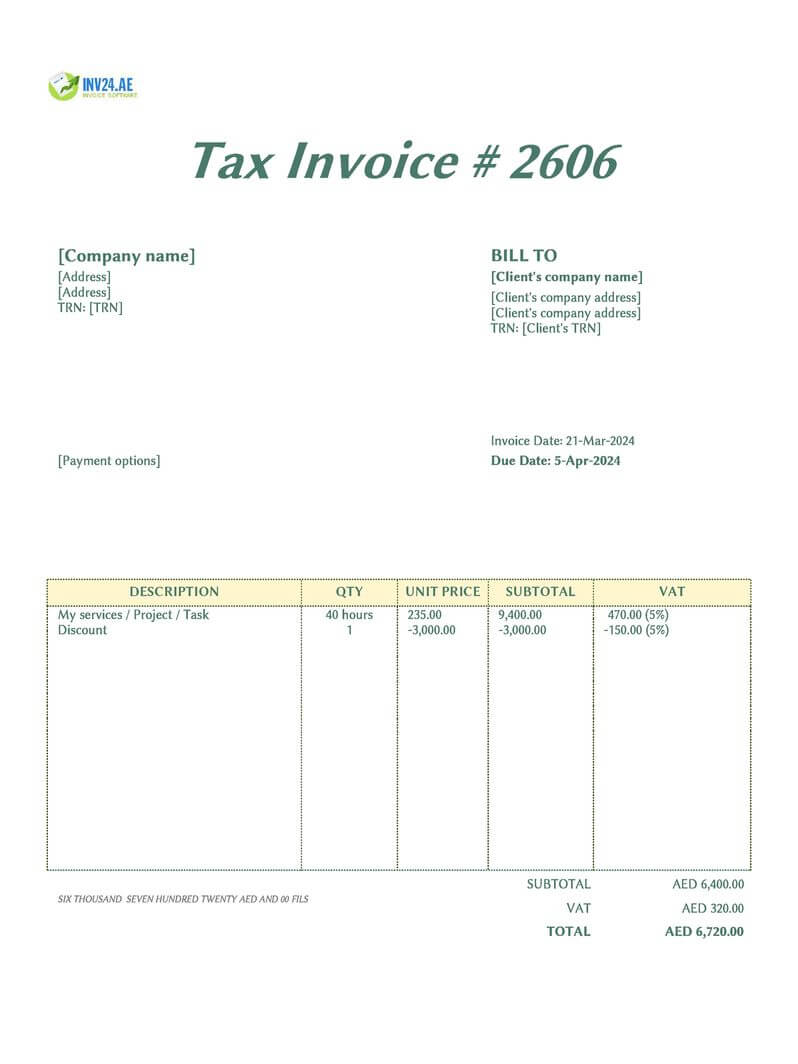 Timesheet Invoice in UAE: Meaning, Purposes & Example