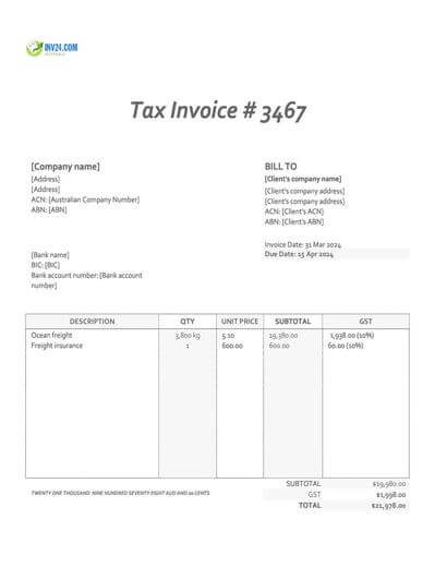 Freight Invoice in Australia: Meaning, Example & Essential Constituents