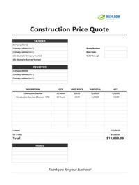 141 Free Price Quote Templates for Australia - Word, Excel, PDF, Google ...