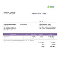 111 Free Invoice Templates for Australia - Word, Excel, PDF, Google ...
