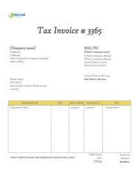 64 Free Invoice Templates for Australia - Word, Excel, PDF, Google docs ...