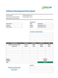 141 Free Price Quote Templates for Australia - Word, Excel, PDF, Google ...