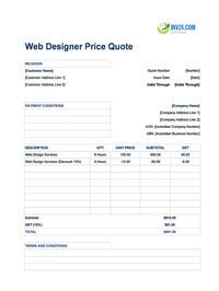 141 Free Price Quote Templates for Australia - Word, Excel, PDF, Google ...