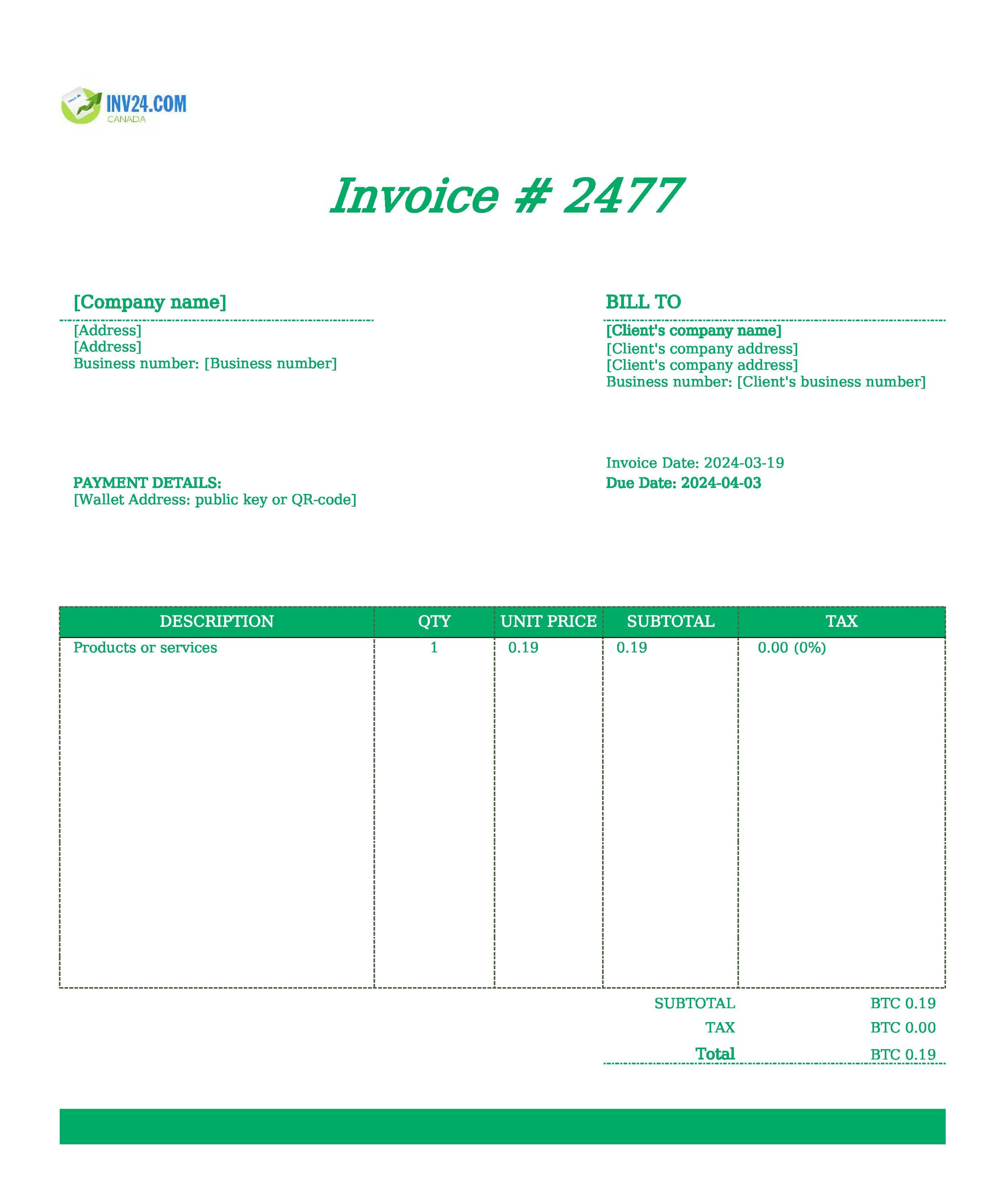 Crypto Invoice in Canada: Meaning, Essential Details