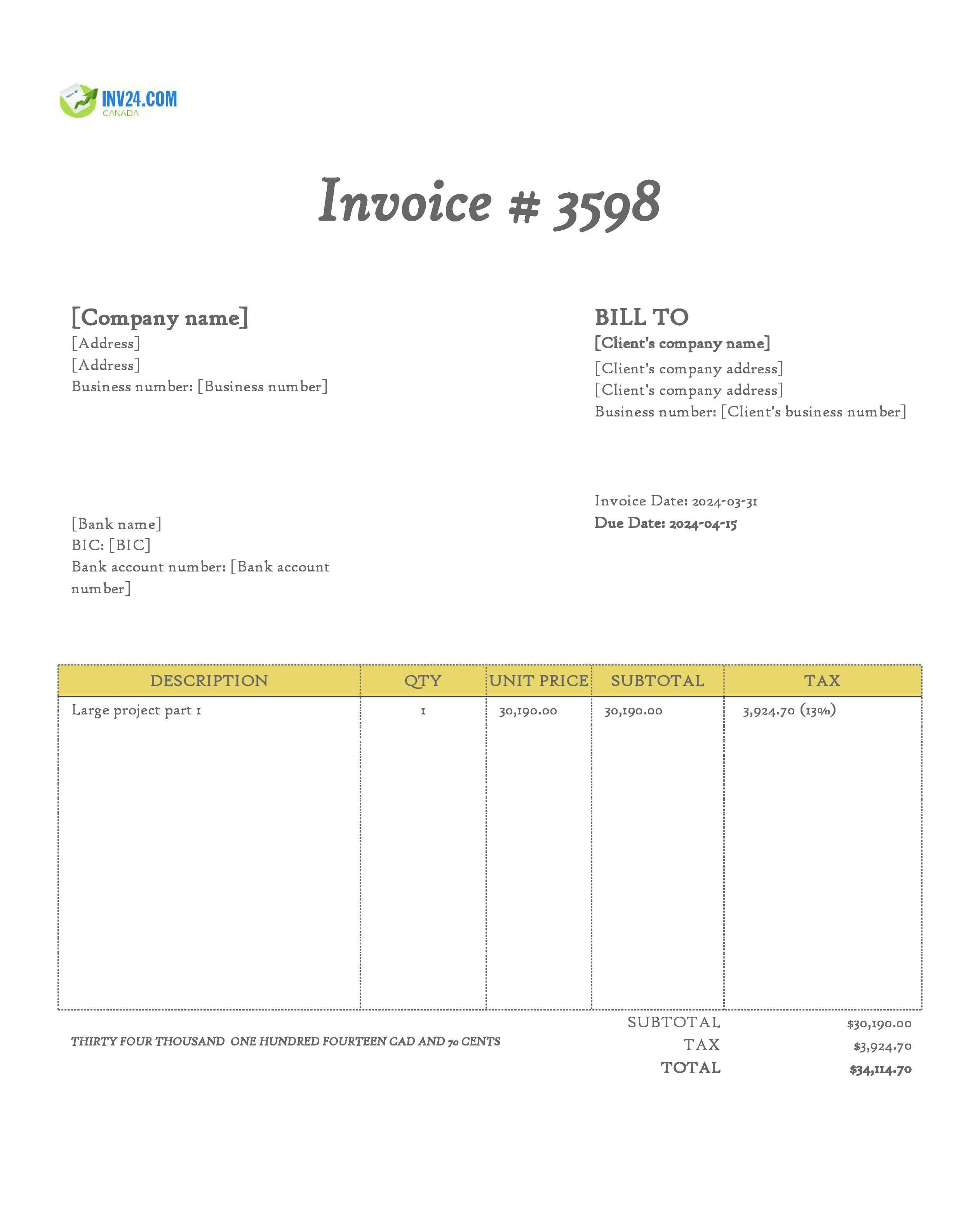 Interim Invoice in Canada: Meaning, Tips & Example