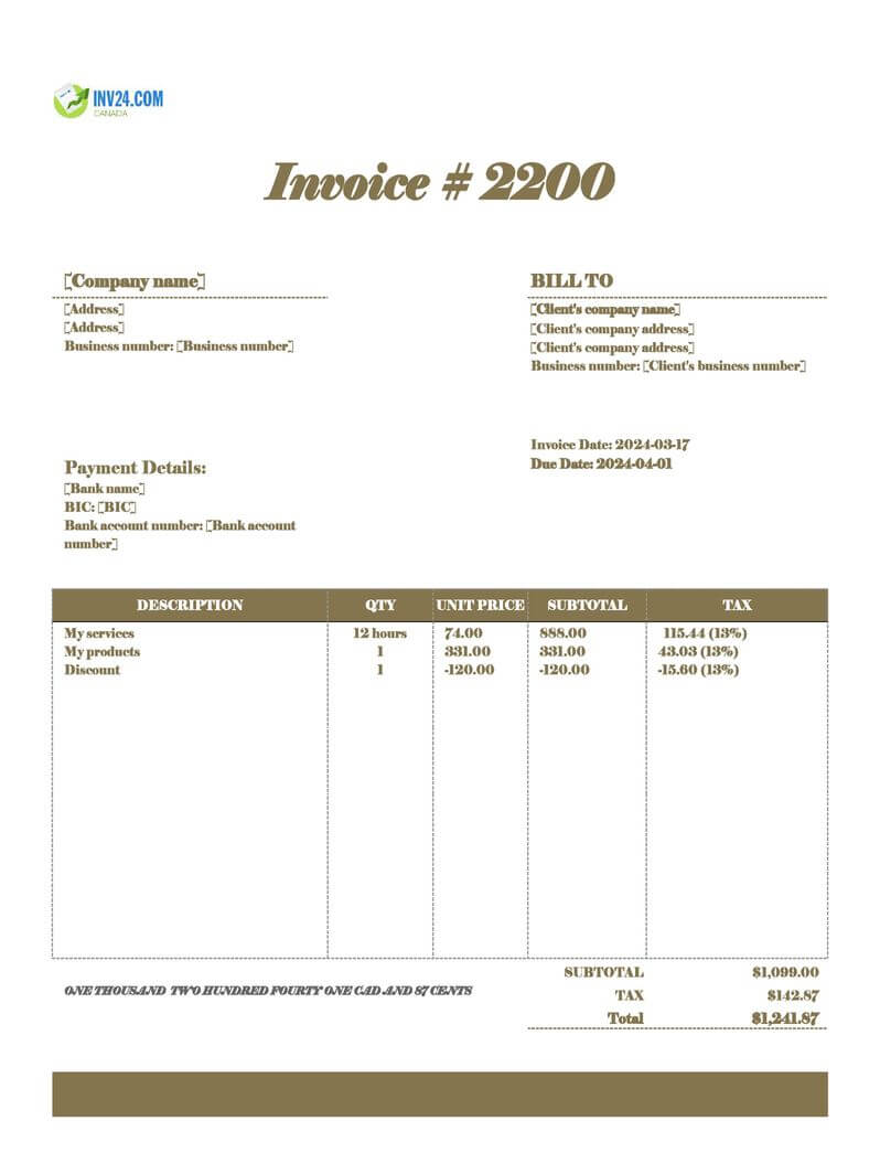 Invoice with Bank Details in Canada: Pros & Cons