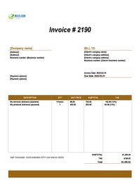 107 Free Invoice Templates for Canada - Word, Excel, PDF, Google Docs ...