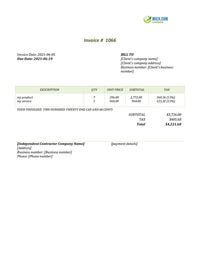 107 Free Invoice Templates for Canada - Word, Excel, PDF, Google Docs ...