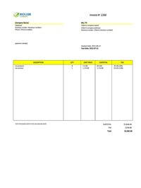 107 Free Invoice Templates for Canada - Word, Excel, PDF, Google Docs ...