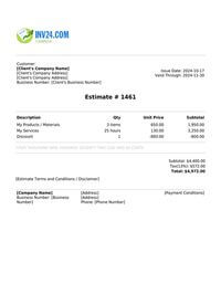 Free Estimate Maker for Canada: Generate Estimates Online (PDF)