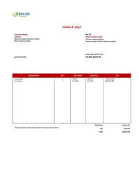 107 Free Invoice Templates for Canada - Word, Excel, PDF, Google Docs ...
