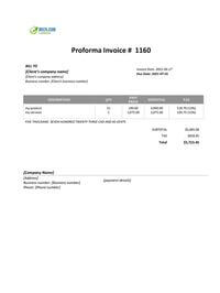 107 Free Invoice Templates for Canada - Word, Excel, PDF, Google Docs ...