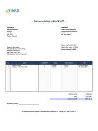 37 Vzorů faktury zdarma - Word, Excel, PDF, Google Docs/Sheets