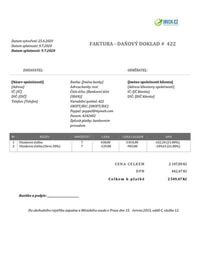 37 Vzorů faktury zdarma - Word, Excel, PDF, Google Docs/Sheets