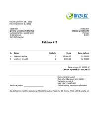 37 Vzorů faktury zdarma - Word, Excel, PDF, Google Docs/Sheets