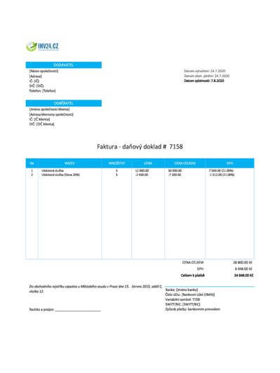 Program za fakture excel - vsamodel