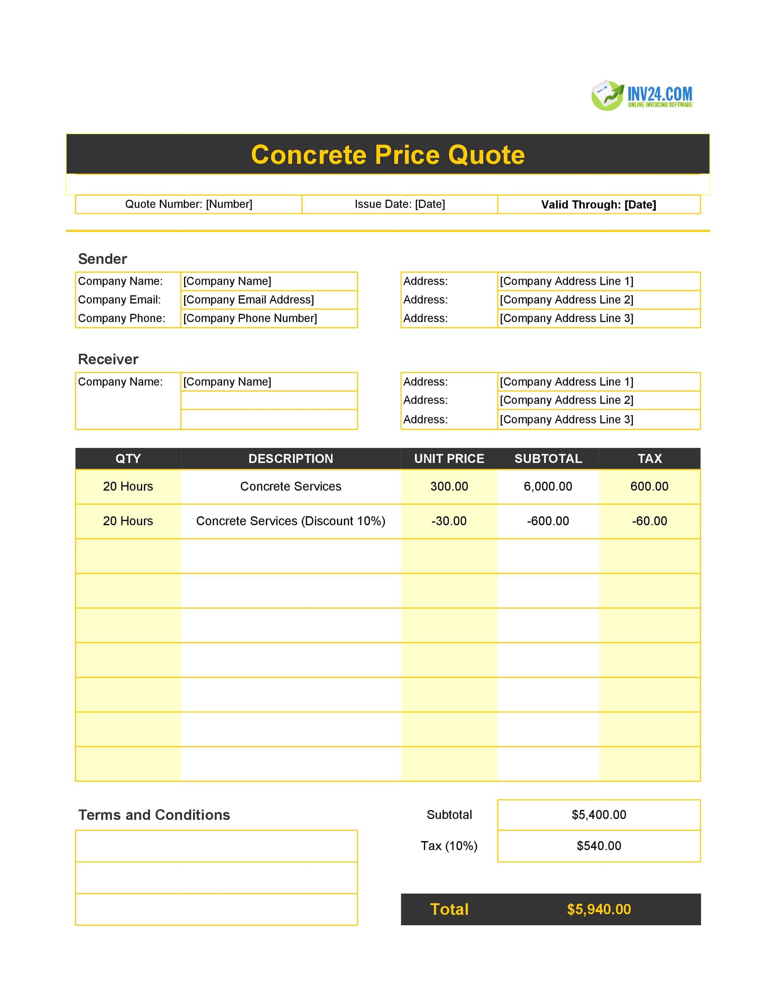 Cement Price Quotes