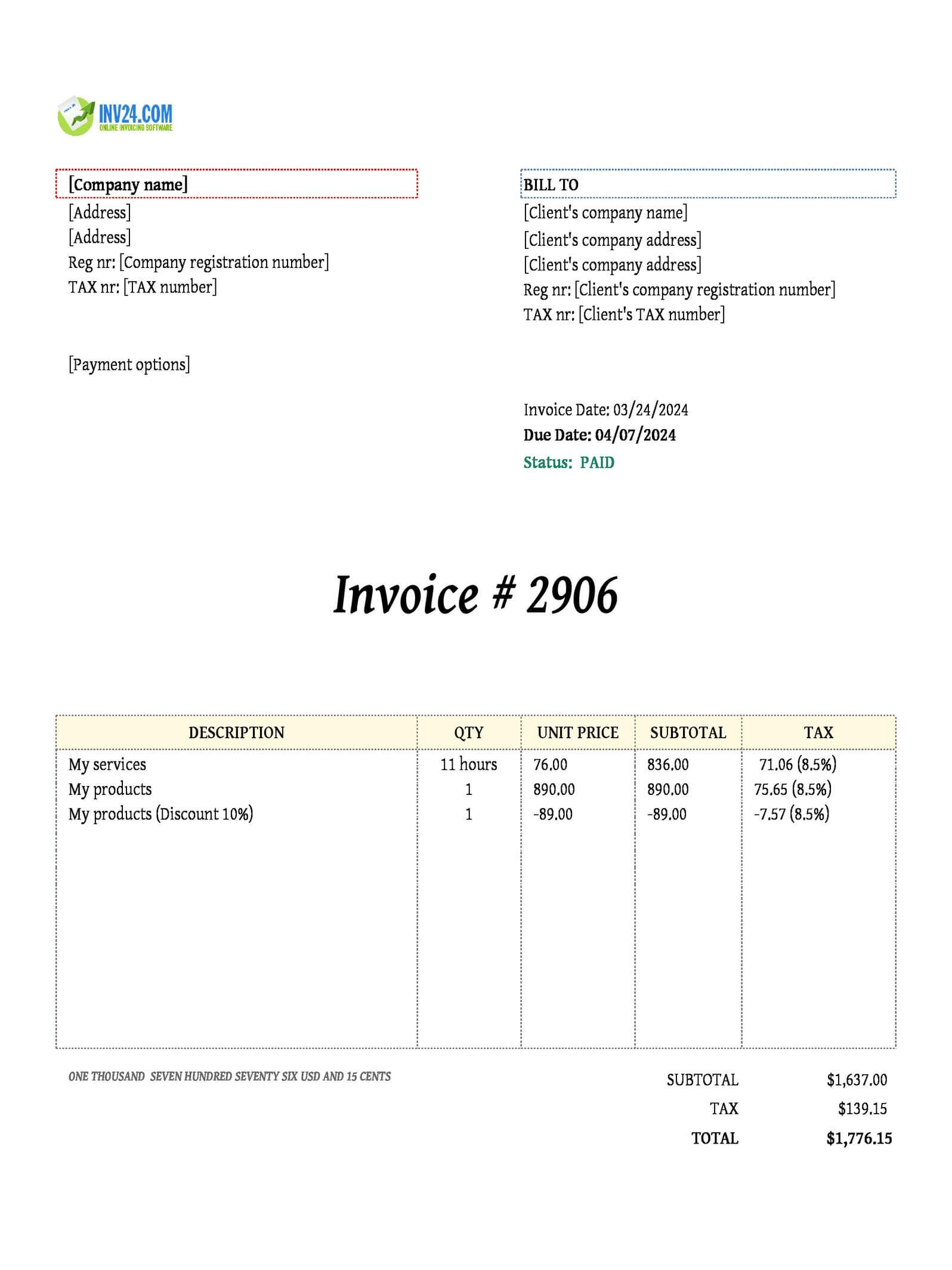 Paid Invoice: Meaning & Samples