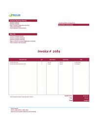 104 Free Invoice Templates - Word, Excel, PDF, Google docs/sheets