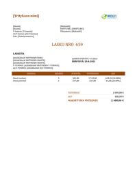 37 Ilmaista laskupohjaa - Word, Excel, PDF, Google Docs/Sheets