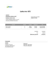 37 Ilmaista laskupohjaa - Word, Excel, PDF, Google Docs/Sheets