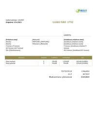 37 Ilmaista laskupohjaa - Word, Excel, PDF, Google Docs/Sheets