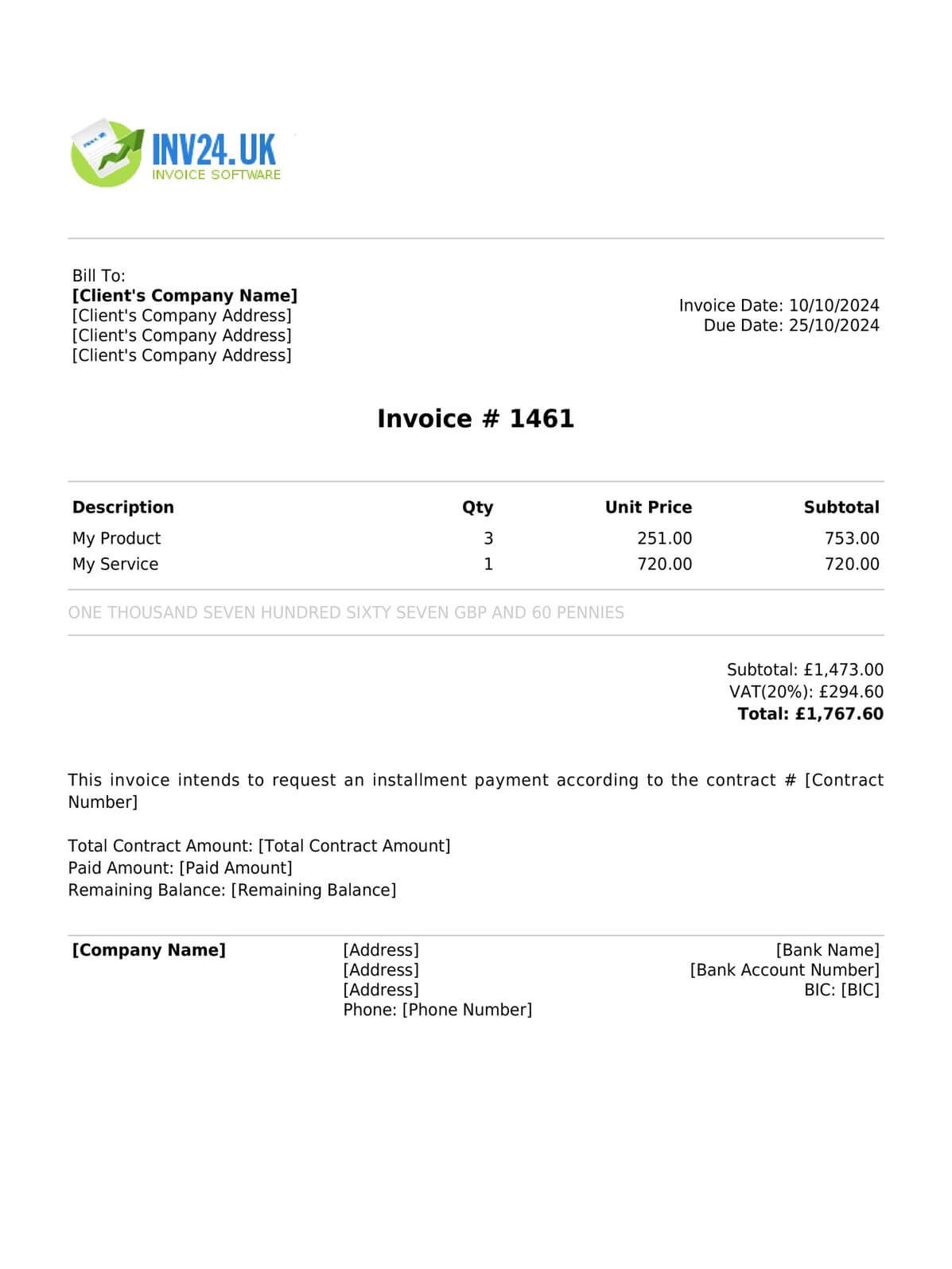 Balance Payment Invoice in UK: Meaning, Sample & Email Template