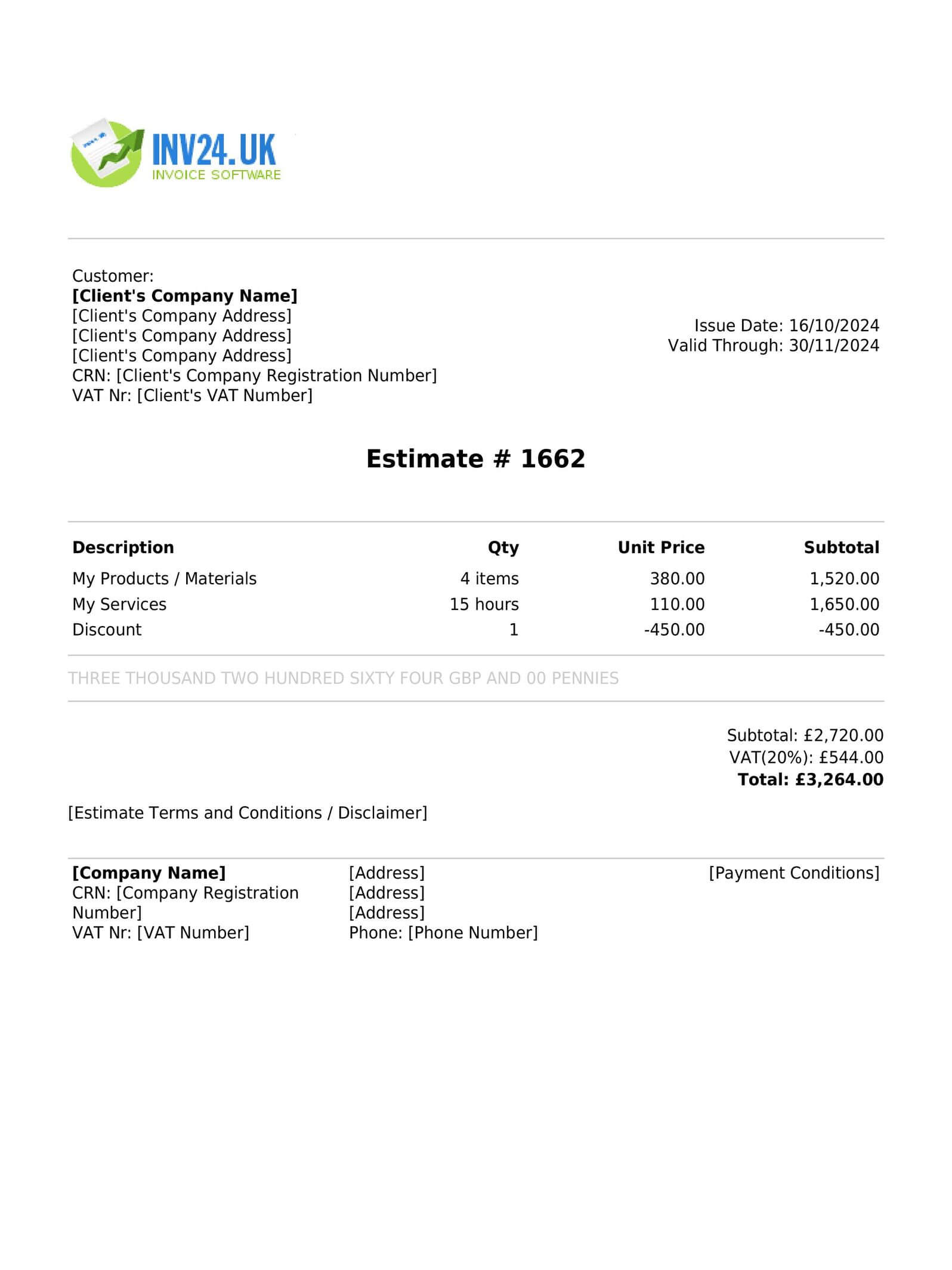 Free Estimate Maker for UK: Generate Estimates Online (PDF)